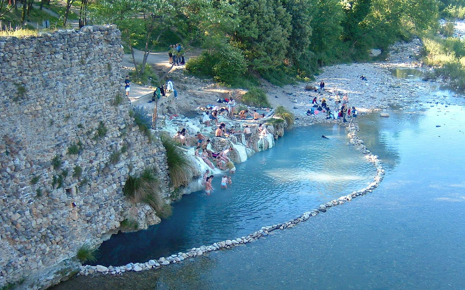 Terme di Petriolo - Bagni di Petriolo hot springs in Tuscany