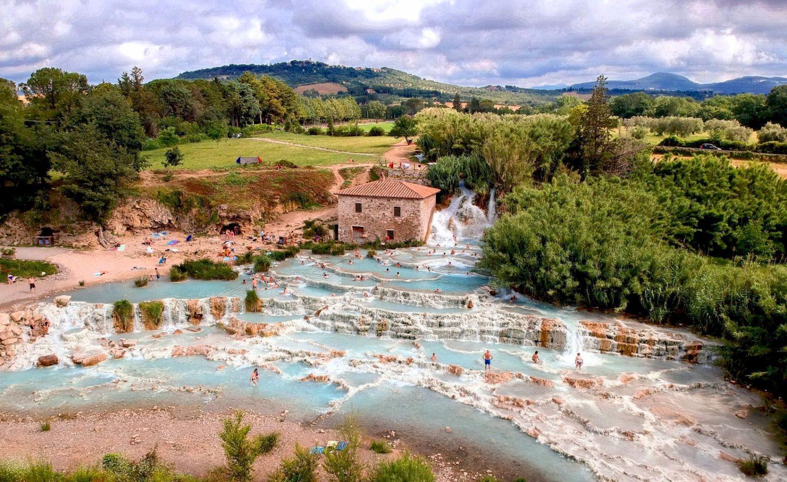 Terme di Saturnia - Saturnia thermal springs and spa in the Alta Maremma